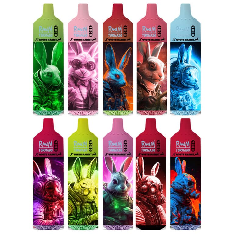 RandM Tornado White Rabbit 9000 puffs - NARGUILUXE.COM